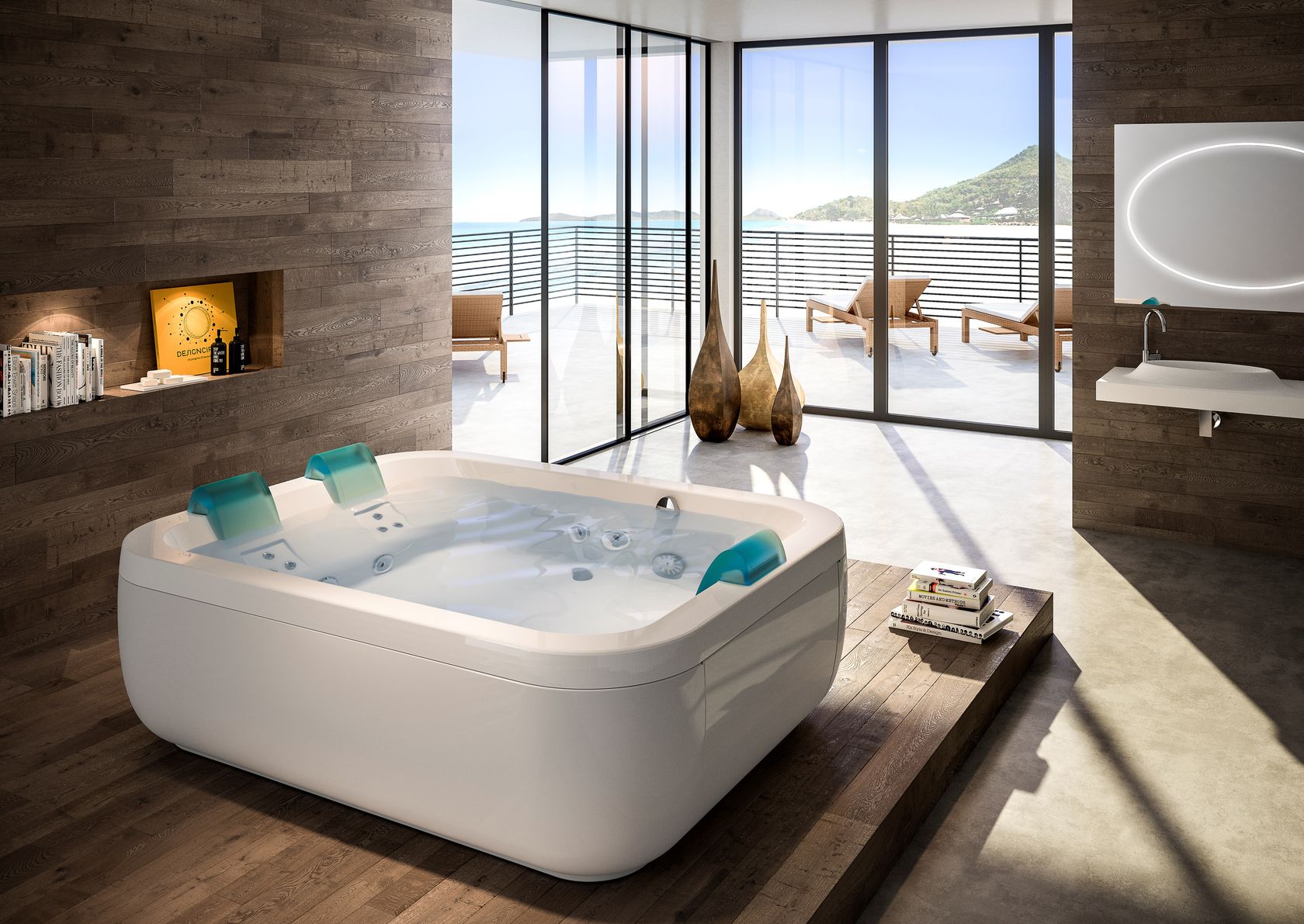 AQUASOUL EXTRA Bathtub with chromotherapy By Jacuzzi® | design Carlo ...