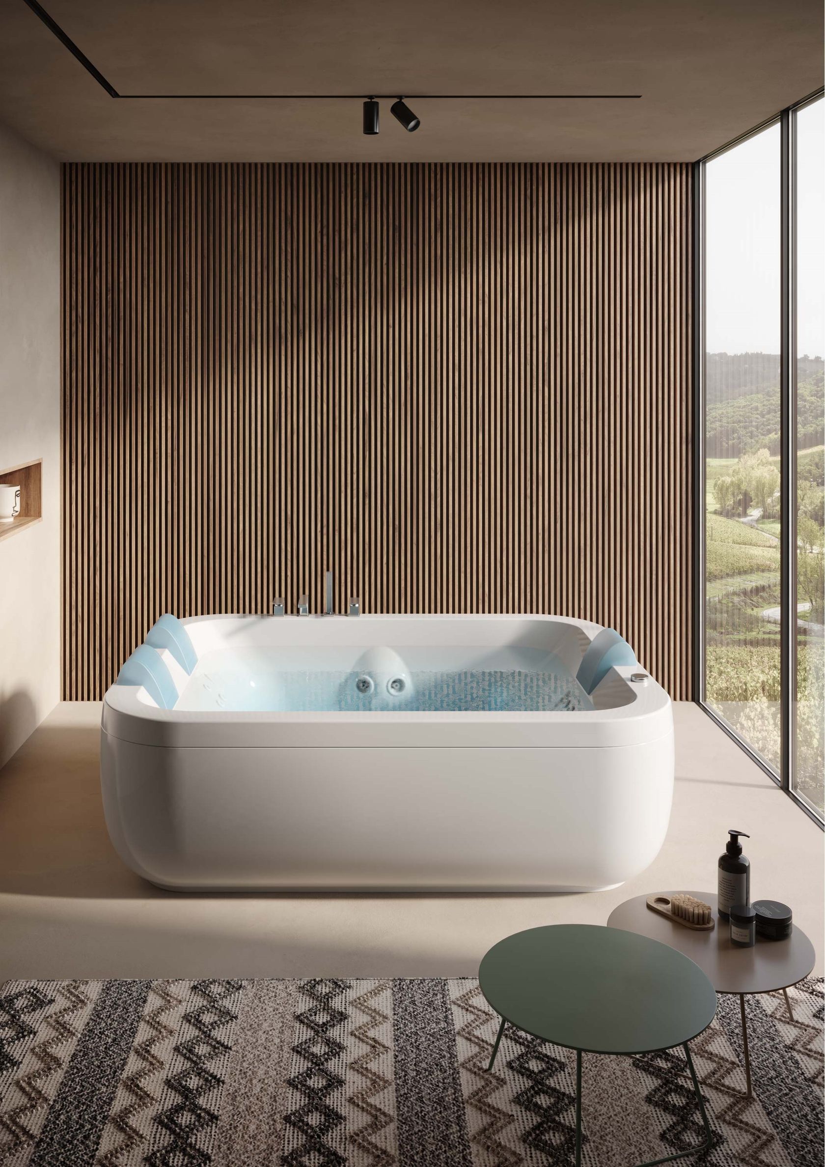AQUASOUL EXTRA Bathtub with chromotherapy By Jacuzzi® | design Carlo ...