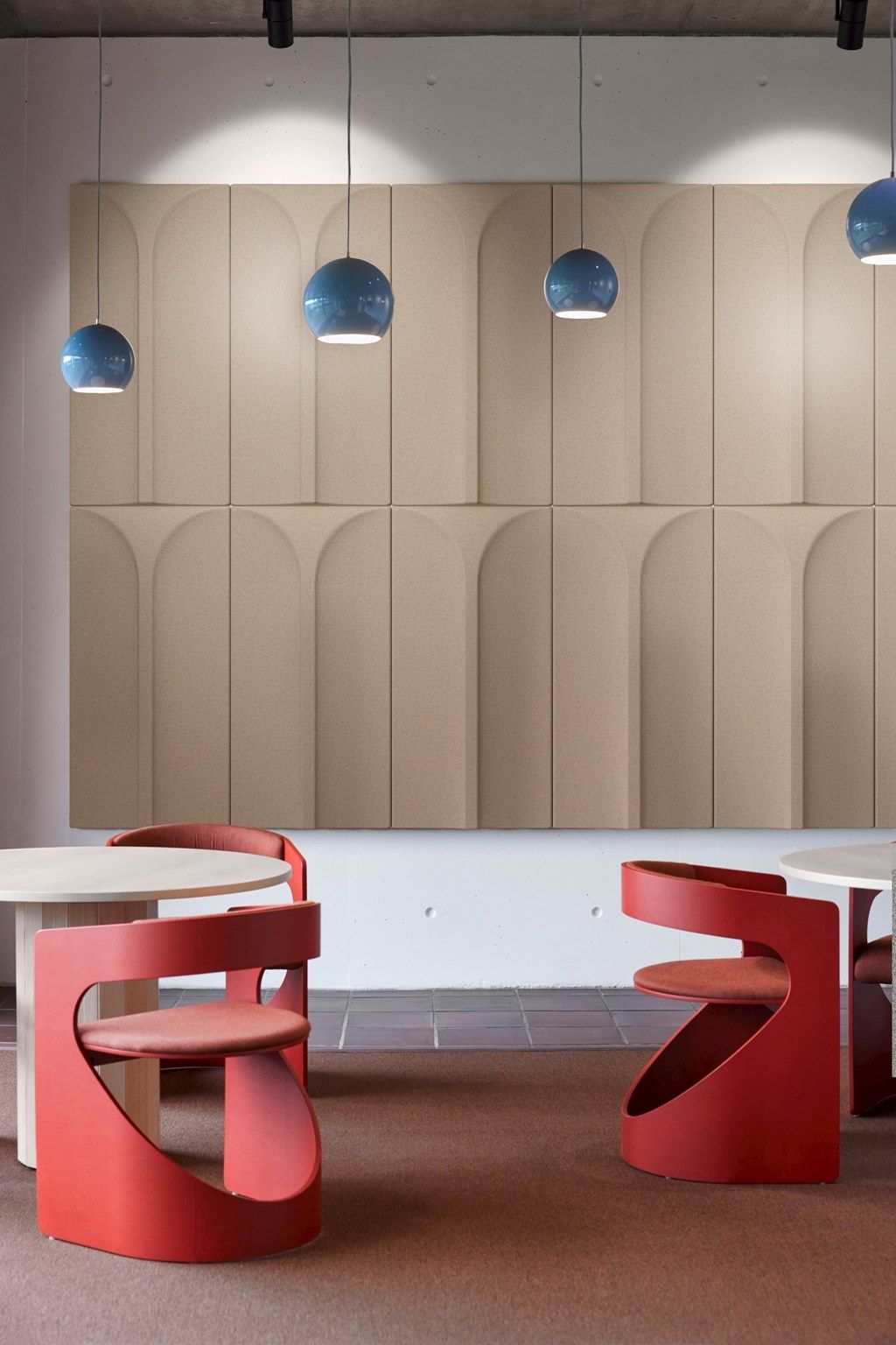 Polyester Acoustic wall panel ARC By Blå Station design Stone Designs