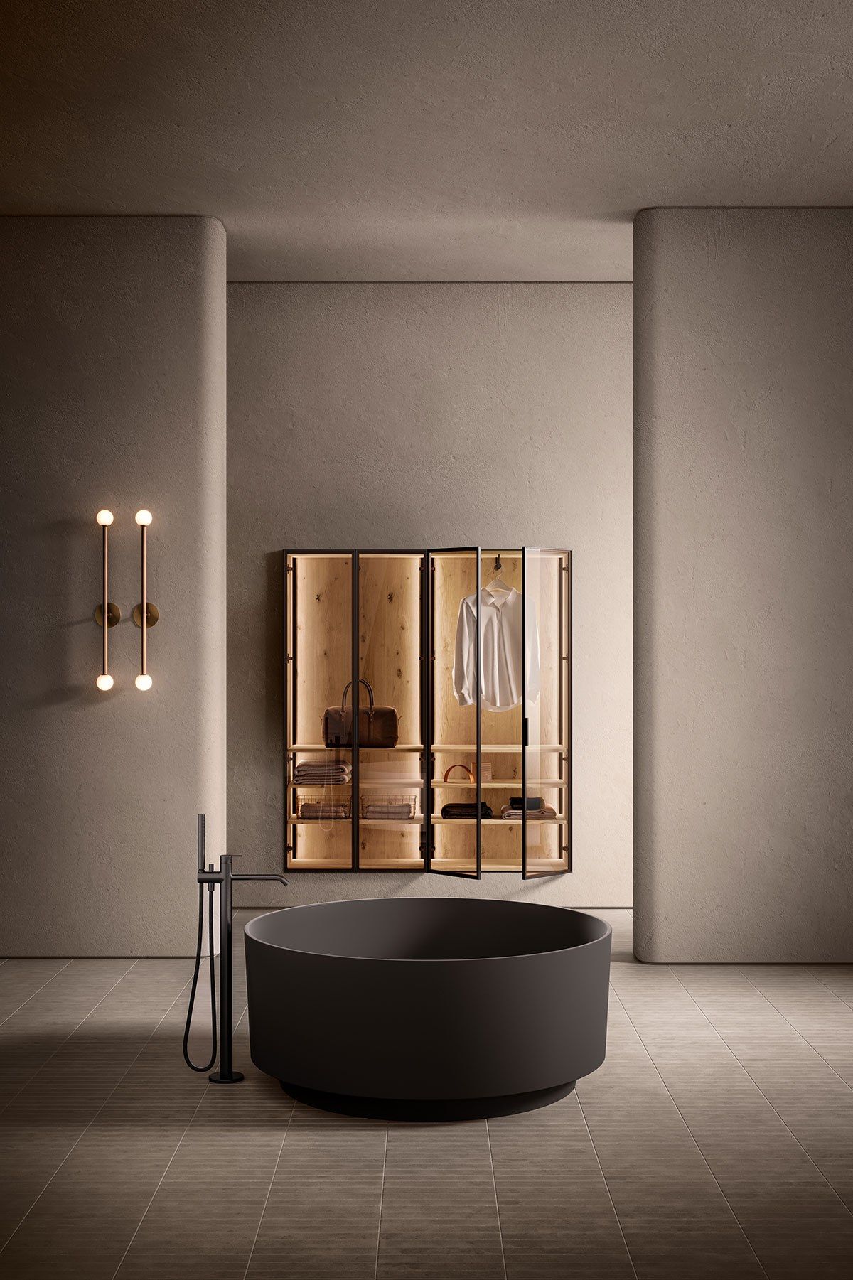 ARC Freestanding round Solid Surface bathtub By INBANI | design Norm Architects