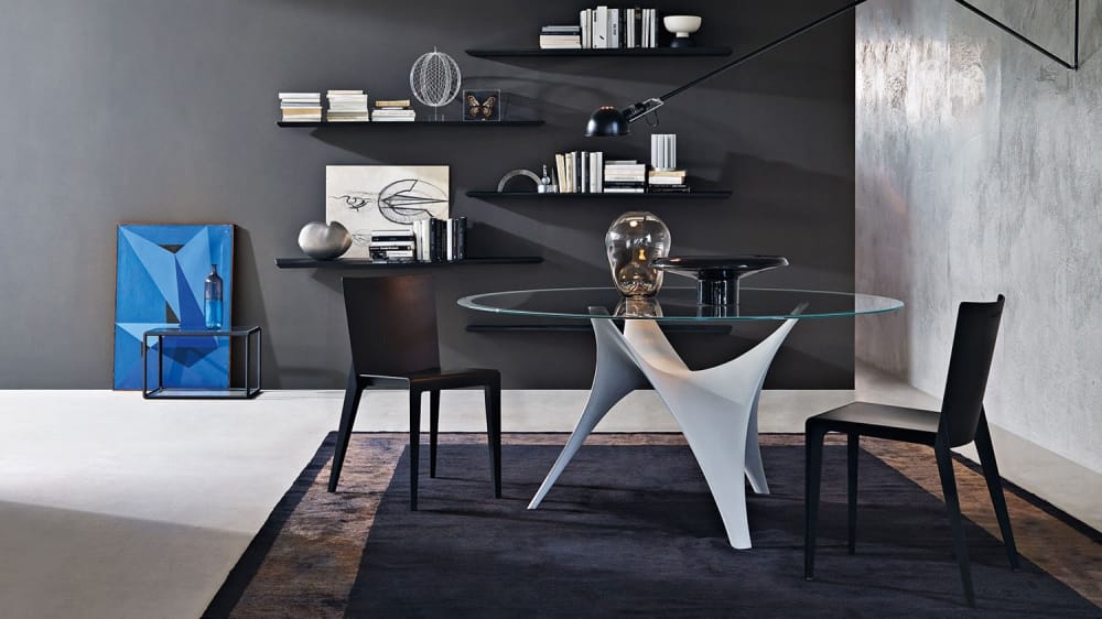 ARC Round table with glass or marble top By Molteni & C. | design ...