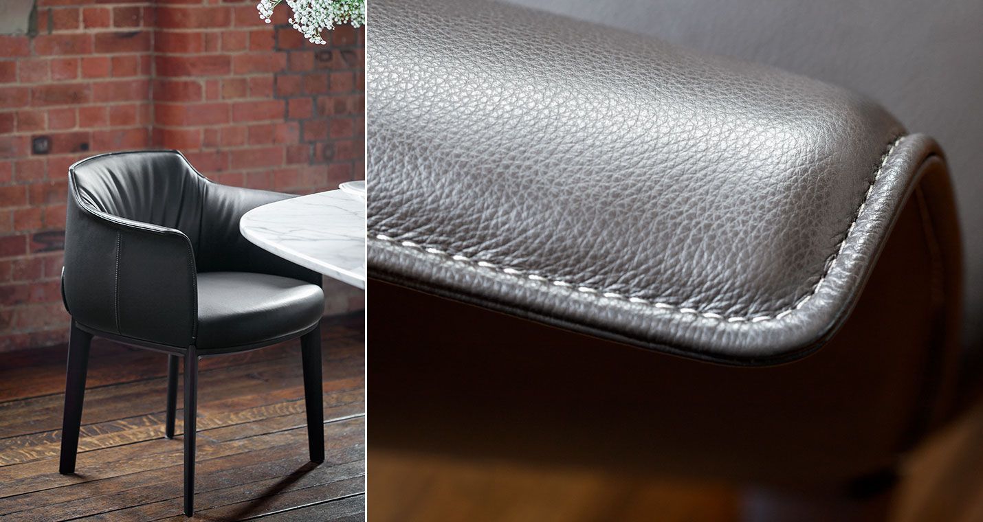 ARCHIBALD Leather easy chair with armrests By Poltrona Frau | design ...