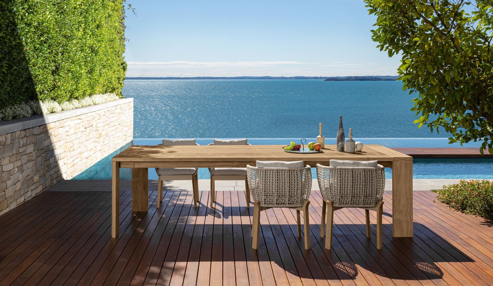 ARGO-WOOD Rectangular Accoya® wood garden table By Talenti | design ...