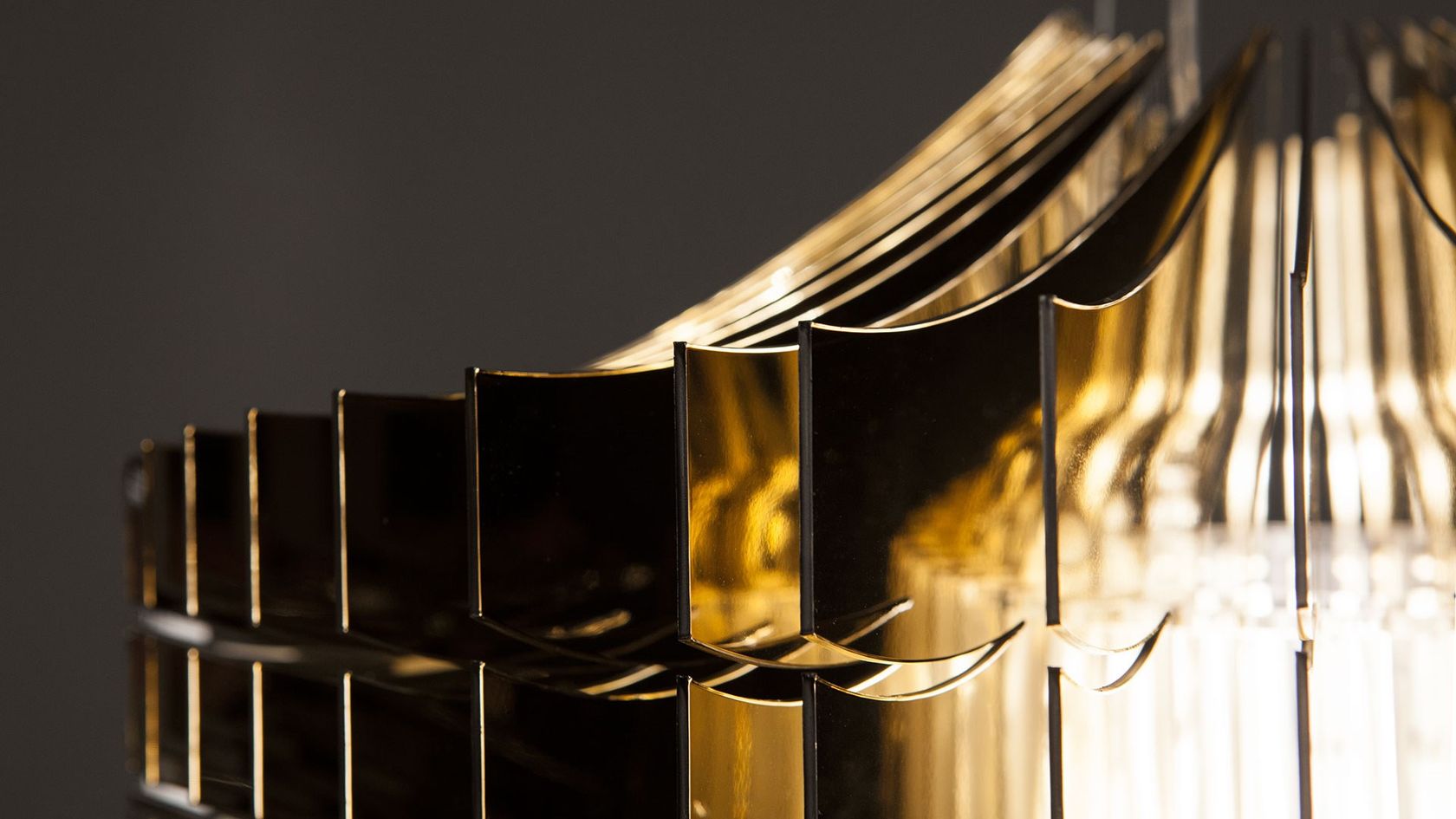 ARIA GOLD pendant lamp By Slamp design Zaha Hadid Design