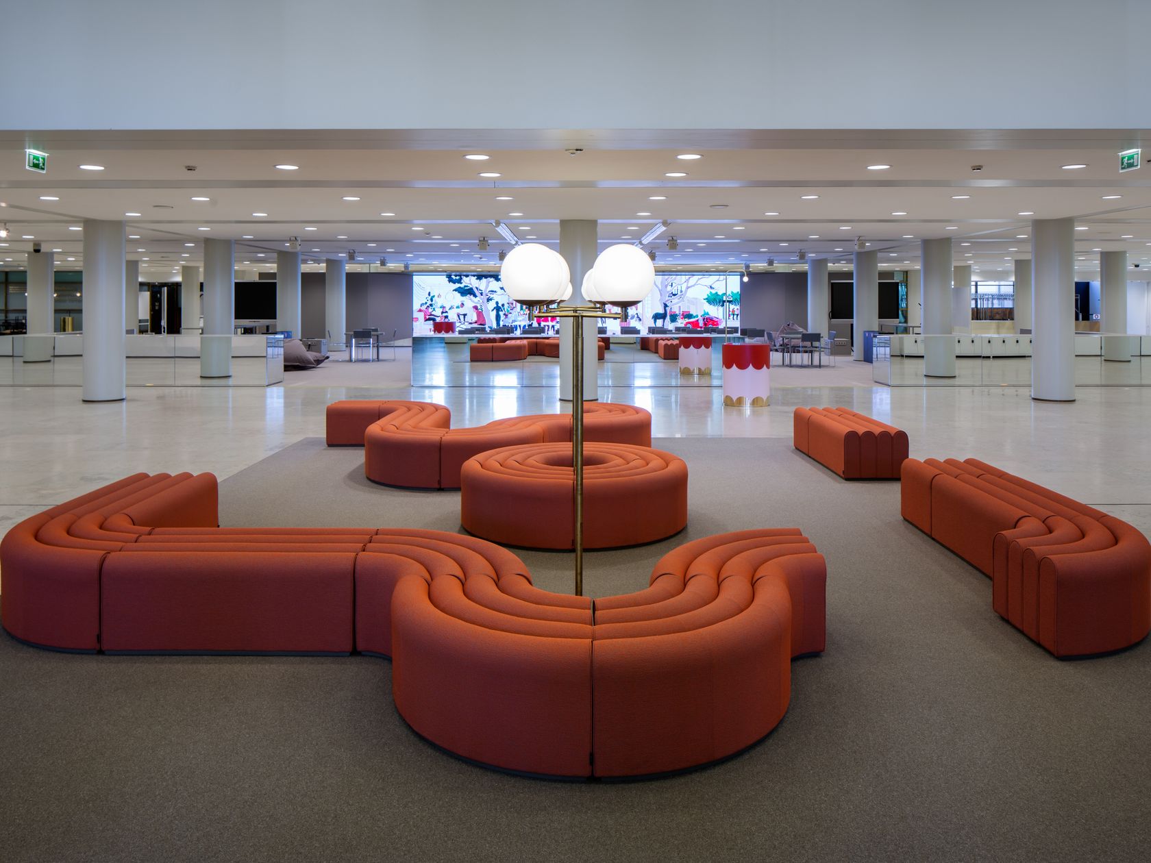 ARKAD Modular fabric pouf By Zilio A&C | design NOTE Design Studio