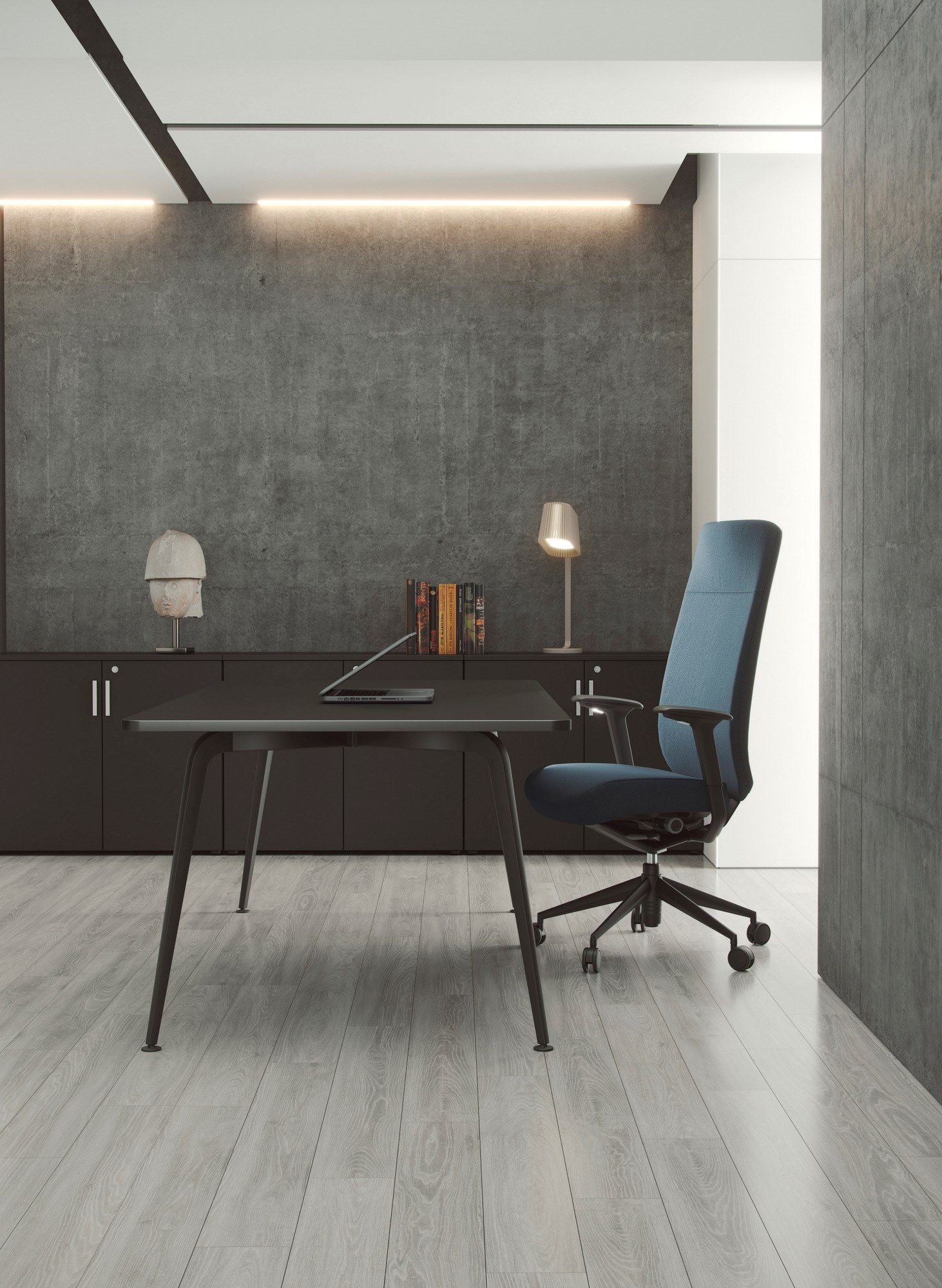 ARKITEK | Rectangular office desk By ACTIU design Marcelo Alegre