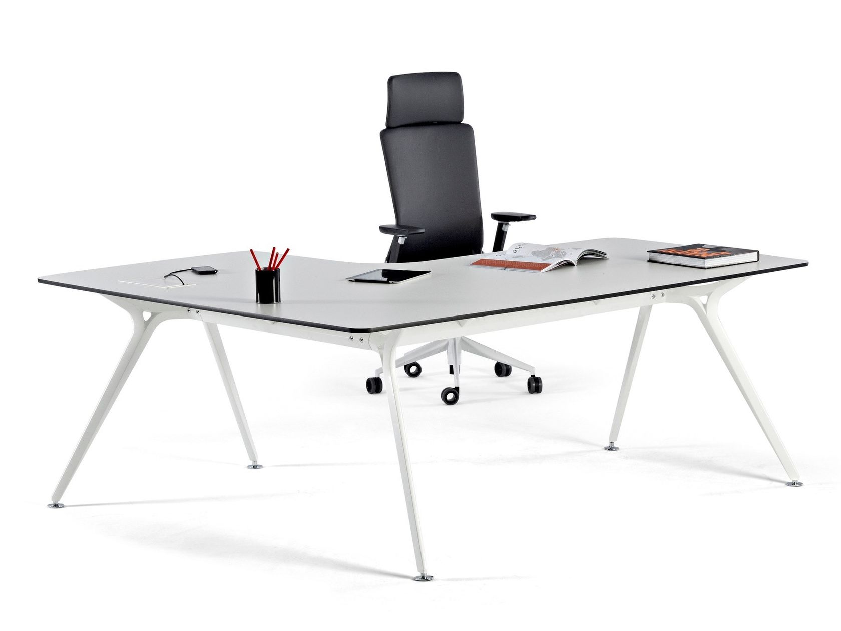 ARKITEK L-shaped office desk with cable management By ACTIU | design ...