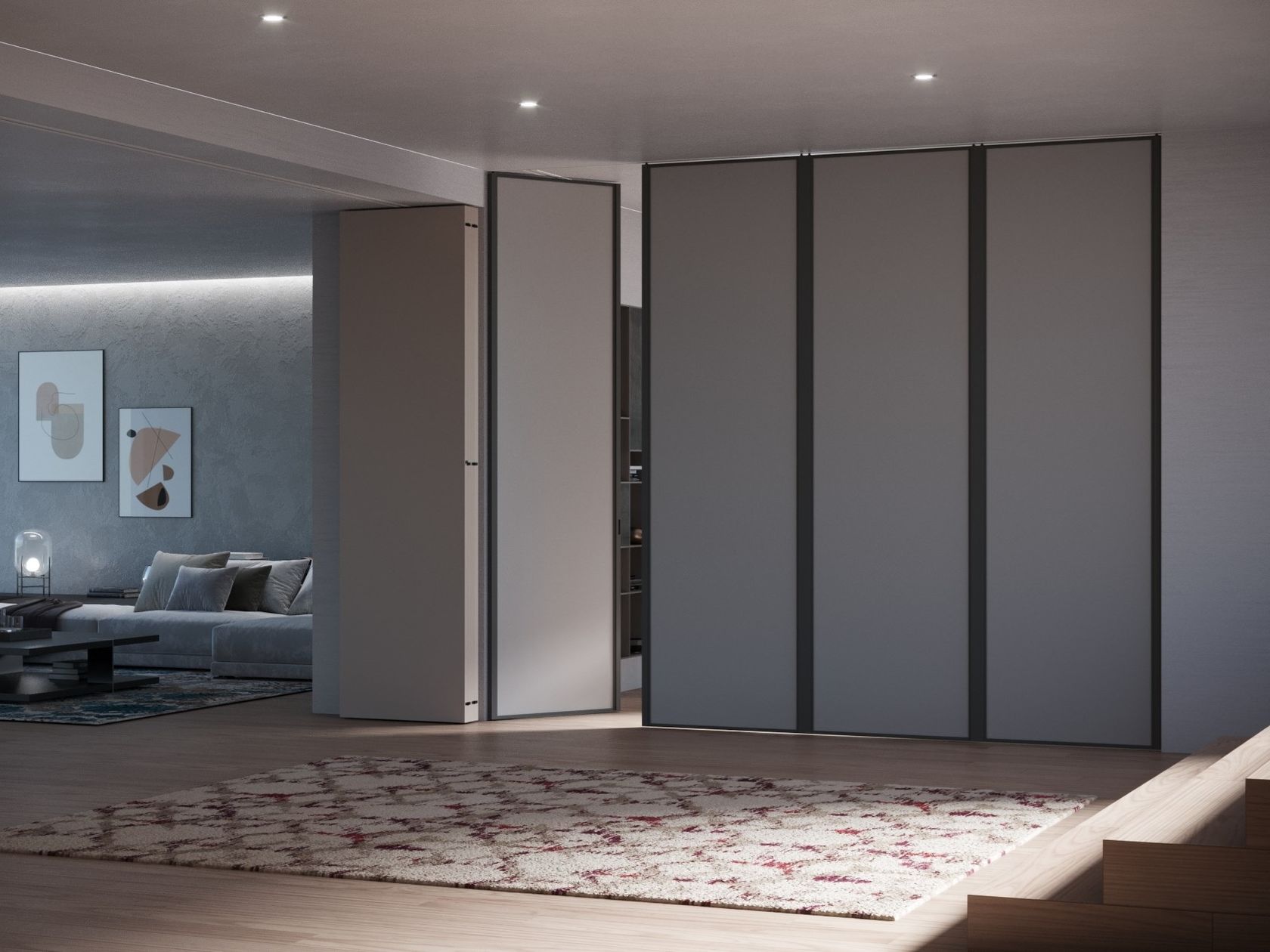 ARMONIC Cloison amovible pliante en bois By ANAUNIA