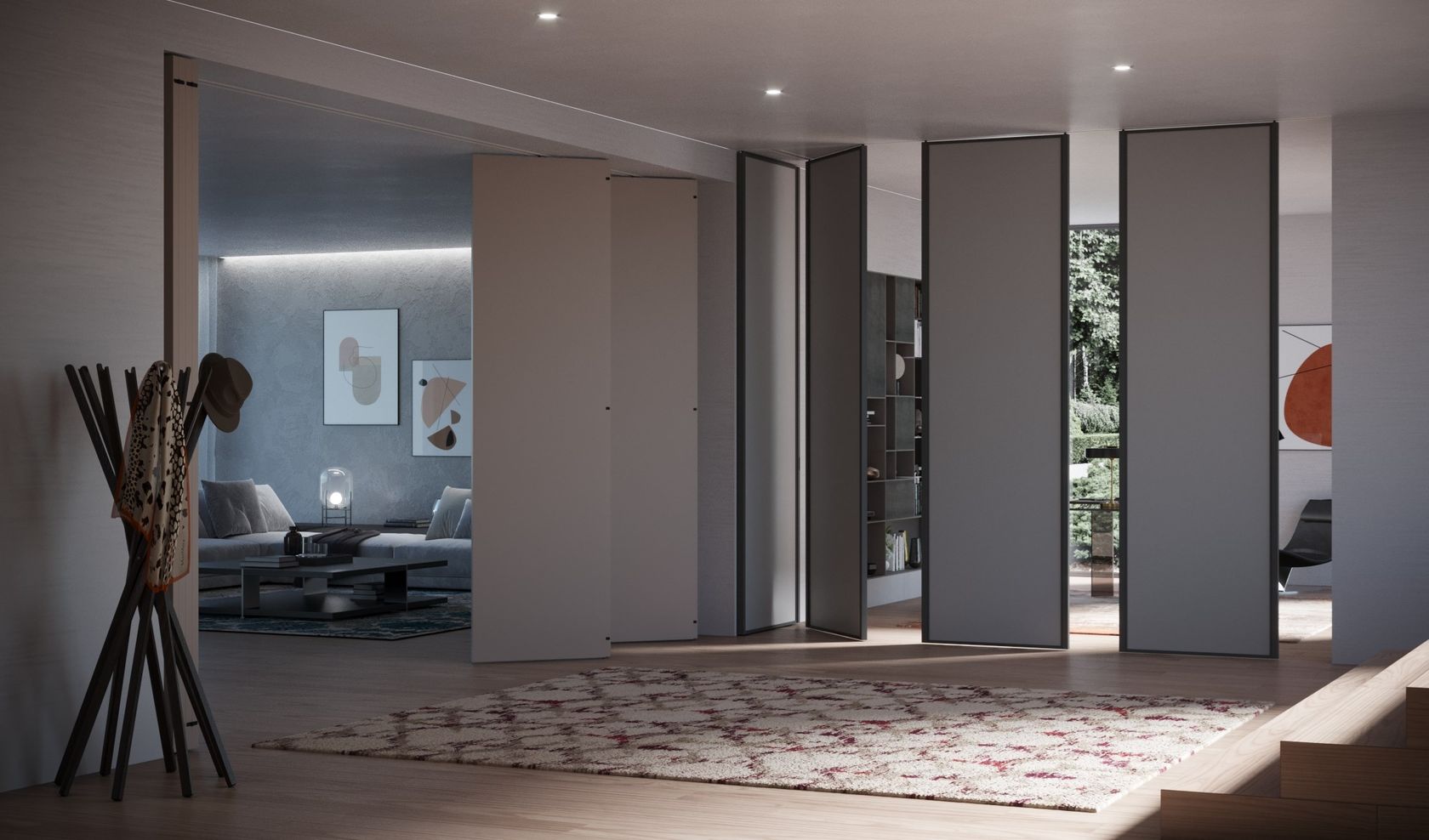 ARMONIC Cloison amovible pliante en bois By ANAUNIA