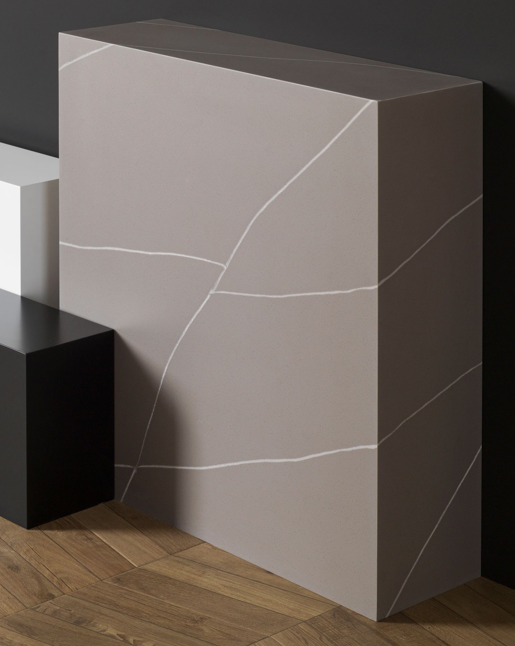 Antibacterial fireproof Krion® wall tiles ART VEINS By Porcelanosa