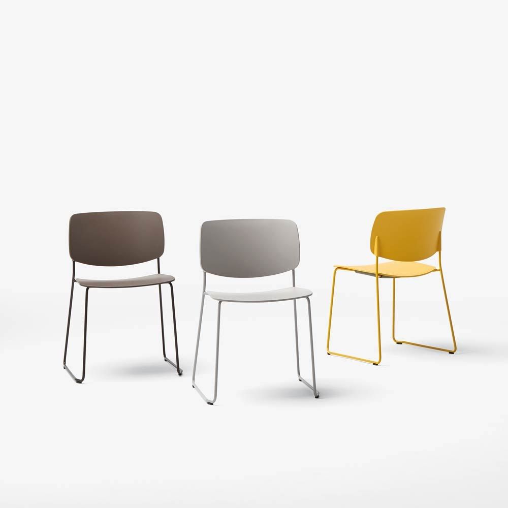 ARYN Stackable sled base polypropylene chair By INCLASS | design ...