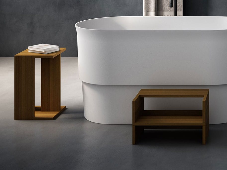 Solid wood bathroom stool / step stools ASCENSION By Agape