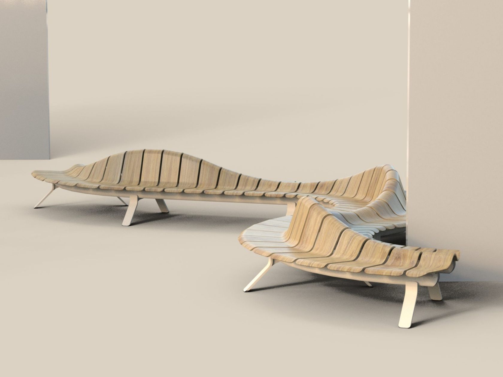 ASCENT DOUBLE RISE Bench By Green Furniture Concept