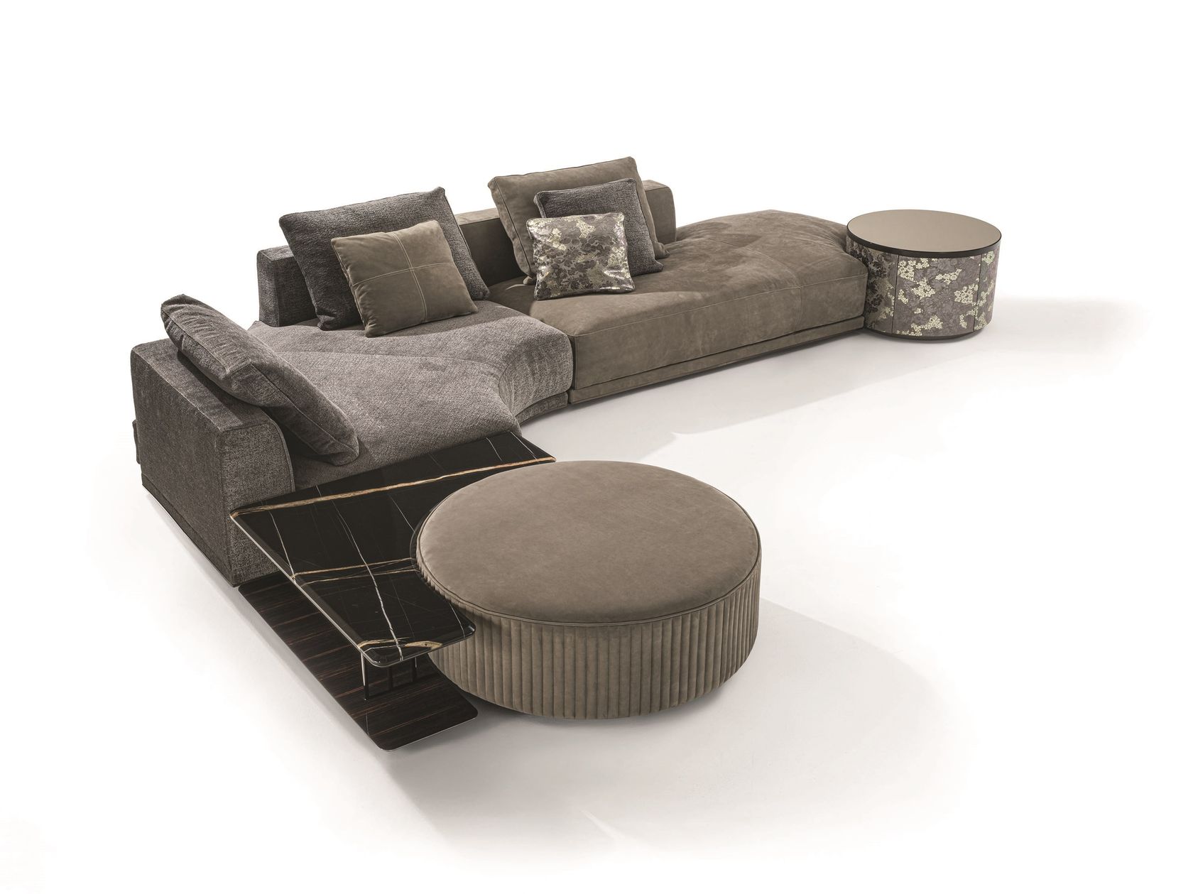 LOVELUXE 2020 – SARTORIA COLLECTION Modular leather sofa By Longhi ...