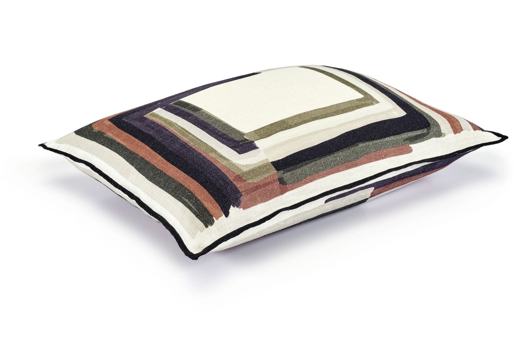 Rectangular linen cushion ATELIER By Élitis