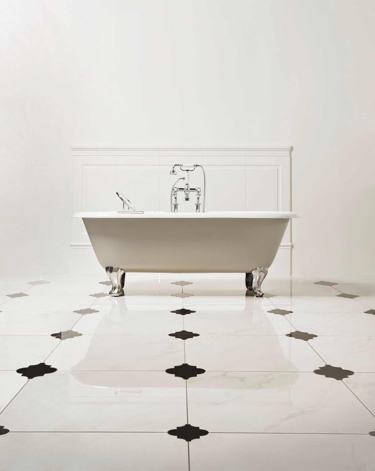 Porcelain stoneware flooring with marble effect ATELIER 18 By Devon&Devon