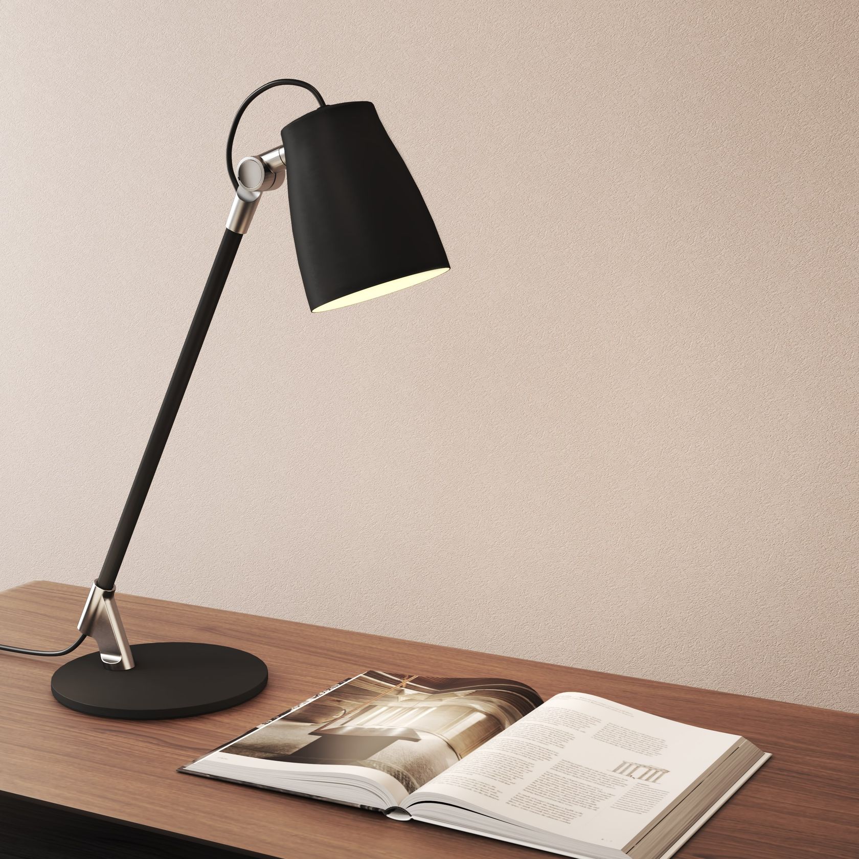 Contemporary style LED direct light swivel aluminium desk lamp ATELIER ...