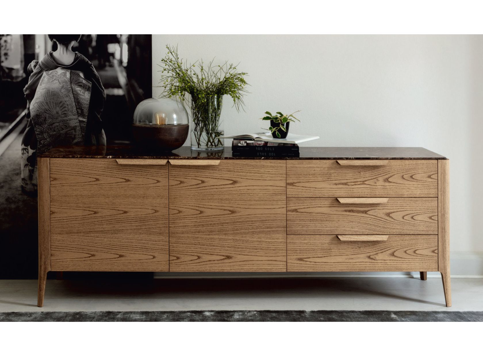 ATLANTE 3 | Ash sideboard By Porada design Carlo Ballabio