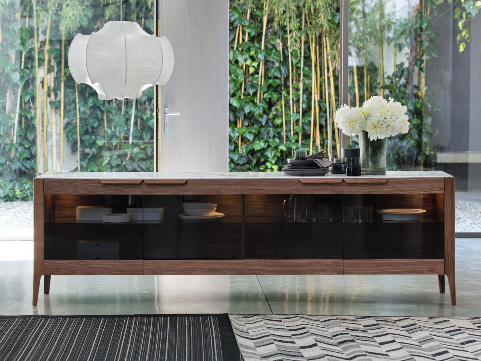 ATLANTE 3 | Walnut sideboard Walnut sideboard By Porada