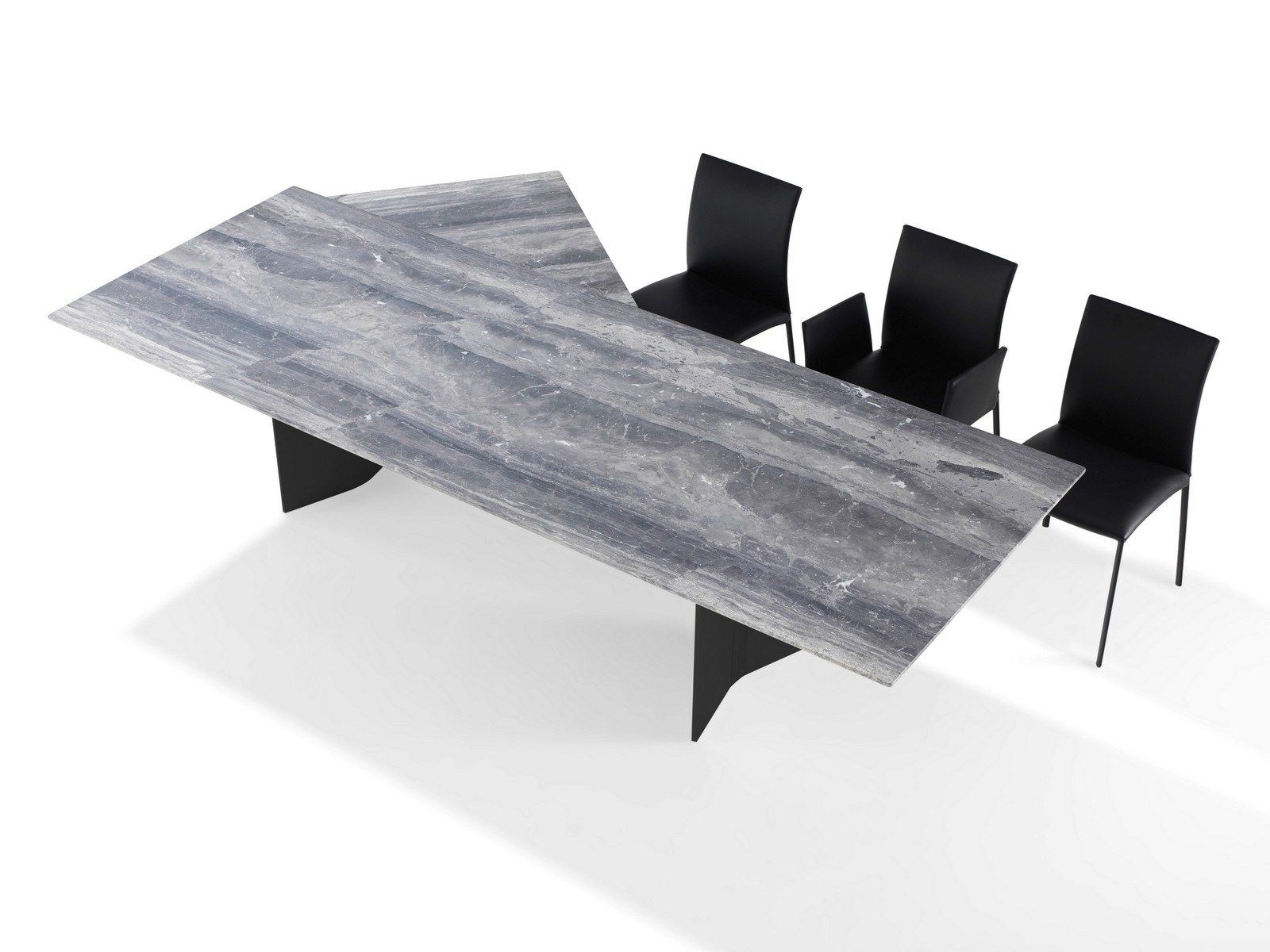 Extending rectangular natural stone table ATLAS MAGNUM By Draenert ...