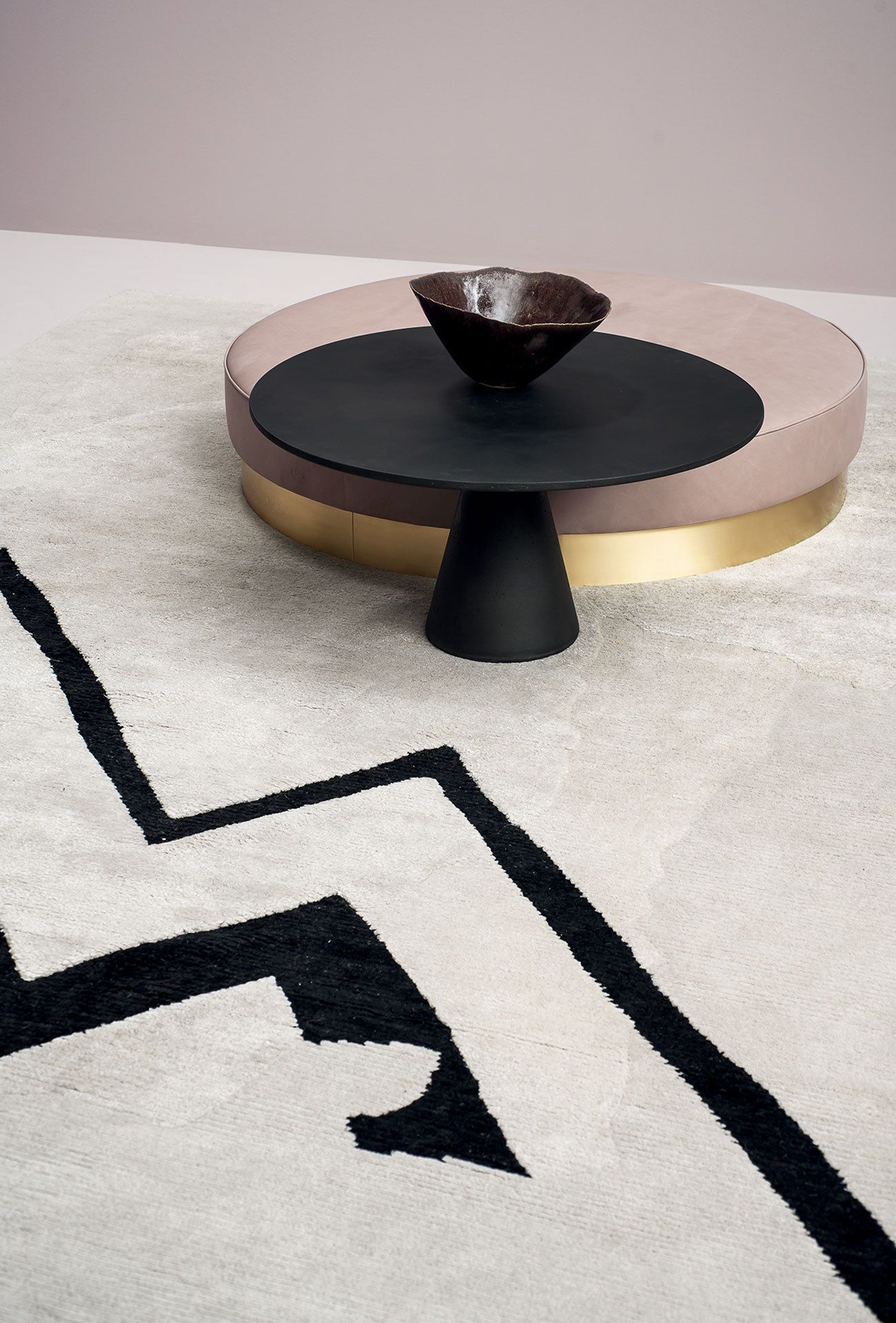Rectangular fabric rug ATLAS PATTERN 2 By BAXTER