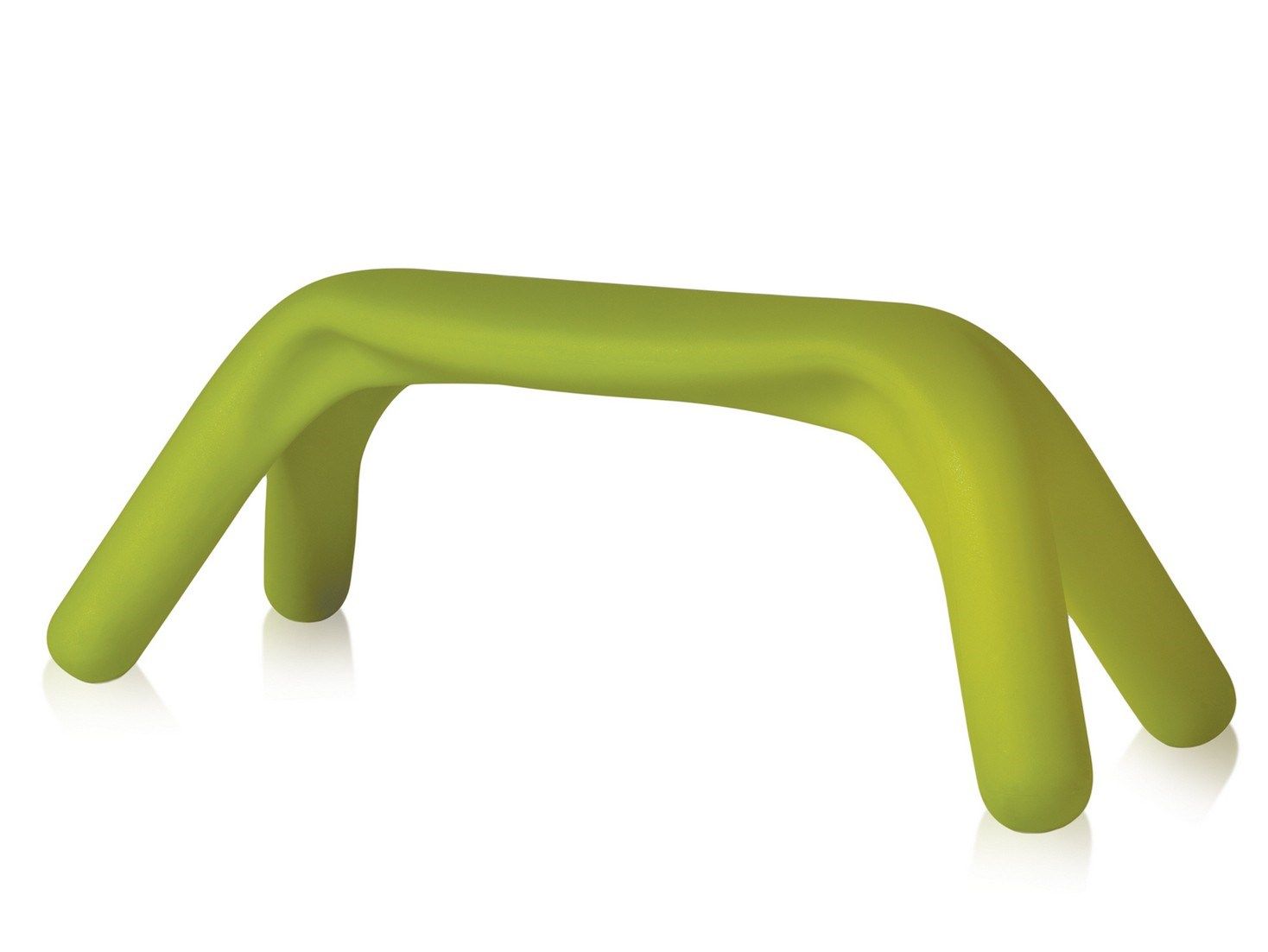 Stackable polyethylene garden bench ATLAS By SLIDE design Giorgio Biscaro