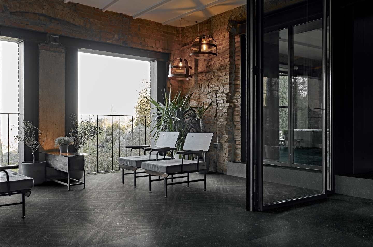 Porcelain stoneware wall/floor tiles with stone effect ATMOSPHÈRES DE ...