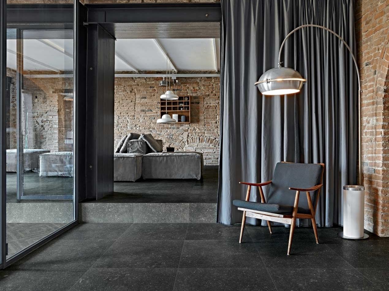 Porcelain stoneware wall/floor tiles with stone effect ATMOSPHÈRES DE ...