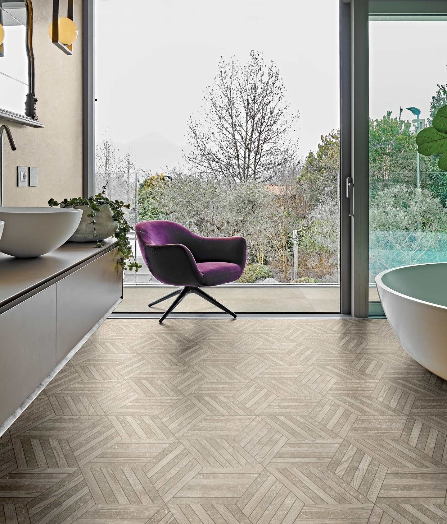Porcelain stoneware wall/floor tiles with stone effect ATMOSPHÈRES DE ...