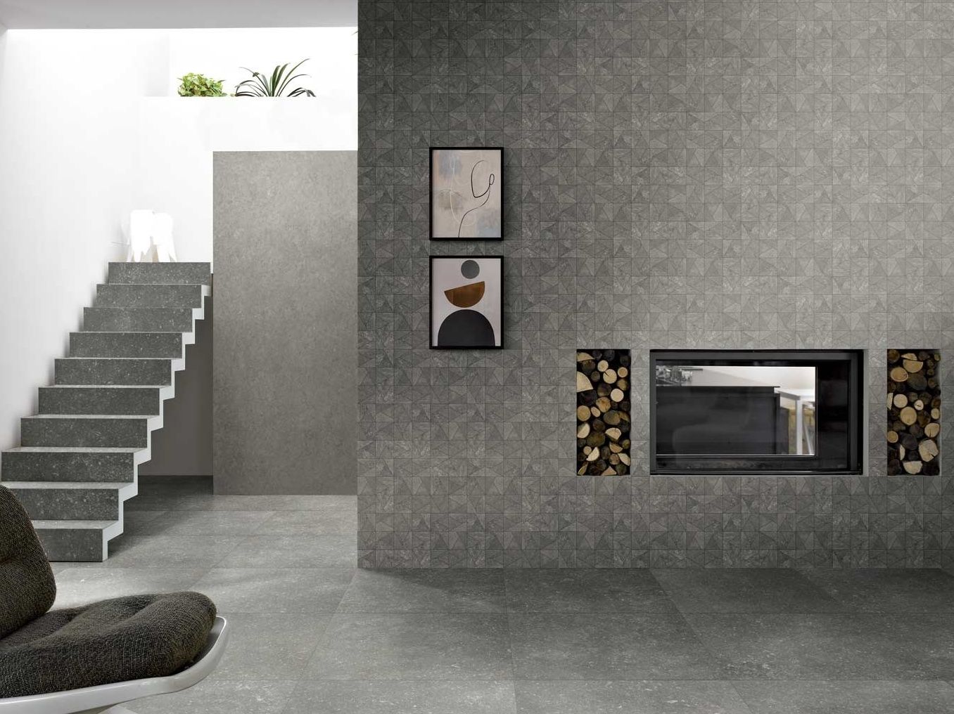 Porcelain stoneware wall/floor tiles with stone effect ATMOSPHÈRES DE ...