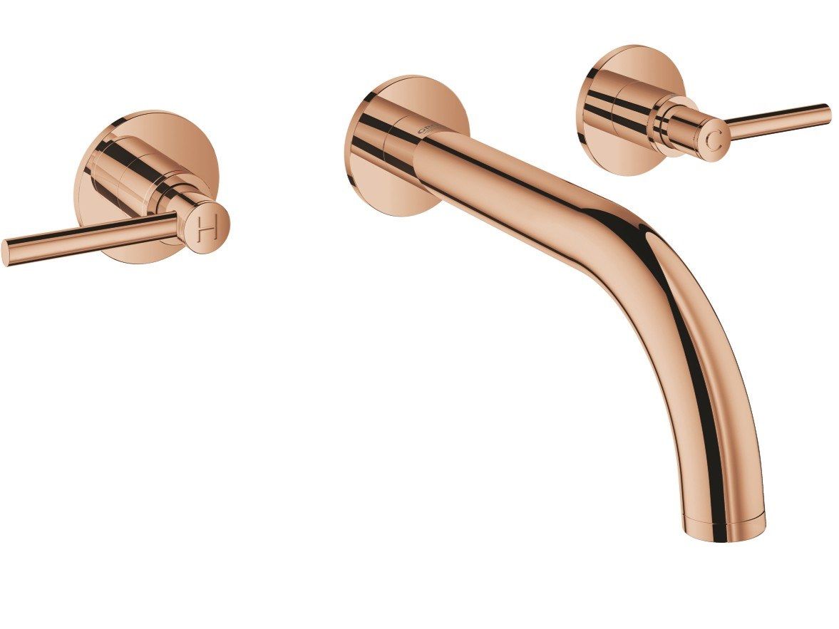 ATRIO - SIZE S | 3 hole washbasin tap Wall-mounted washbasin tap with ...