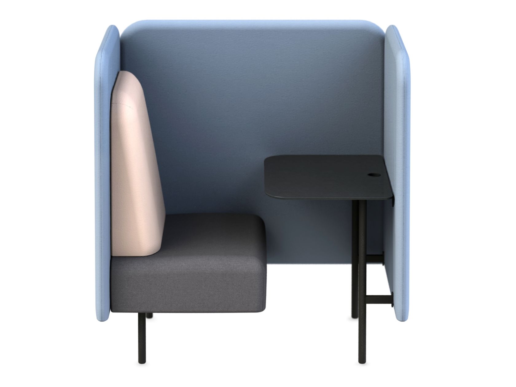 High-back fabric lobby chair AUGUST NOOK By SOFTREND