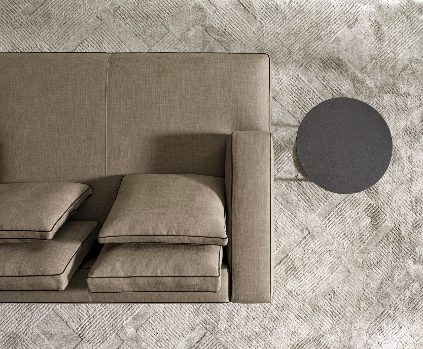 AUGUSTO Sofá de 4 plazas de tela By Molteni & C. | design Vincent Van ...