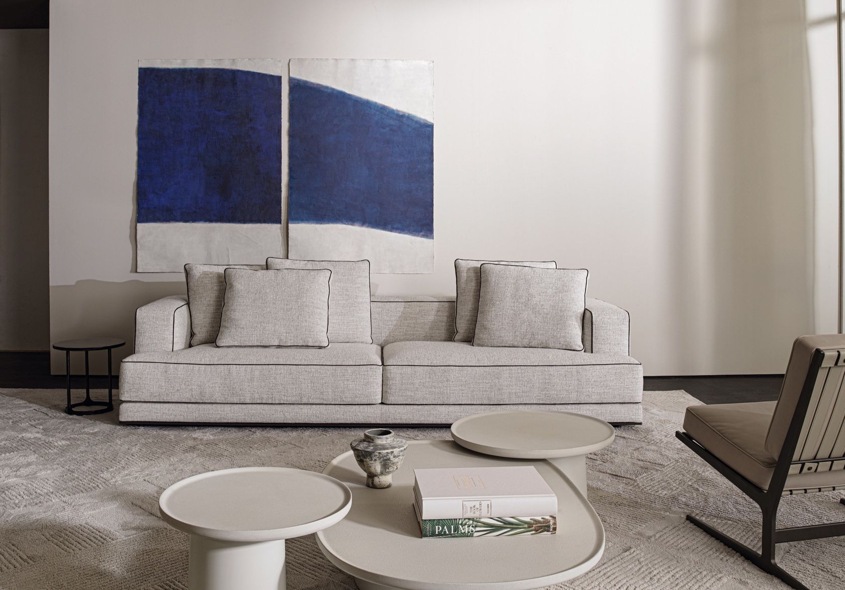 AUGUSTO Sofá 4 lugares de tecido By Molteni & C. | design Vincent Van Duysen