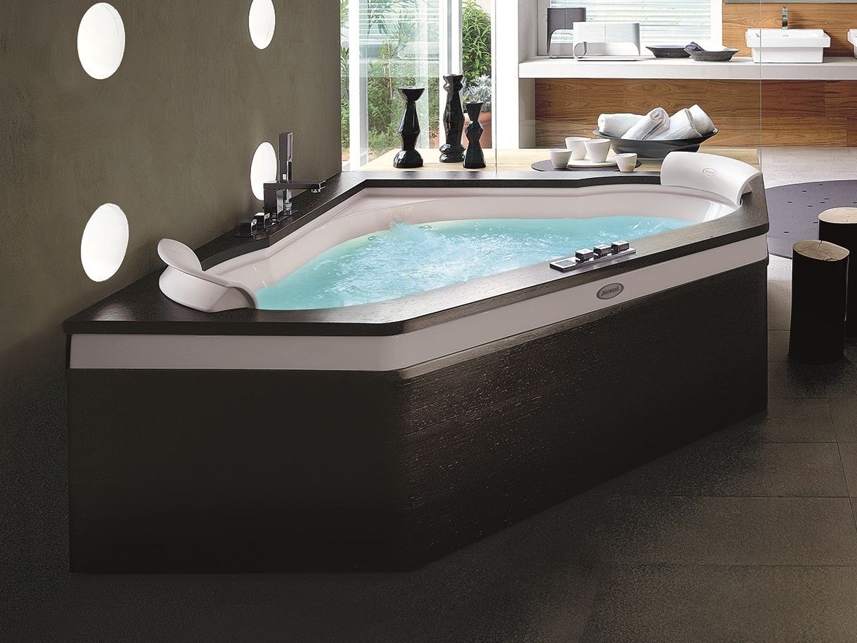 AURA CORNER 160 2 seater hydromassage corner bathtub By Jacuzzi ...