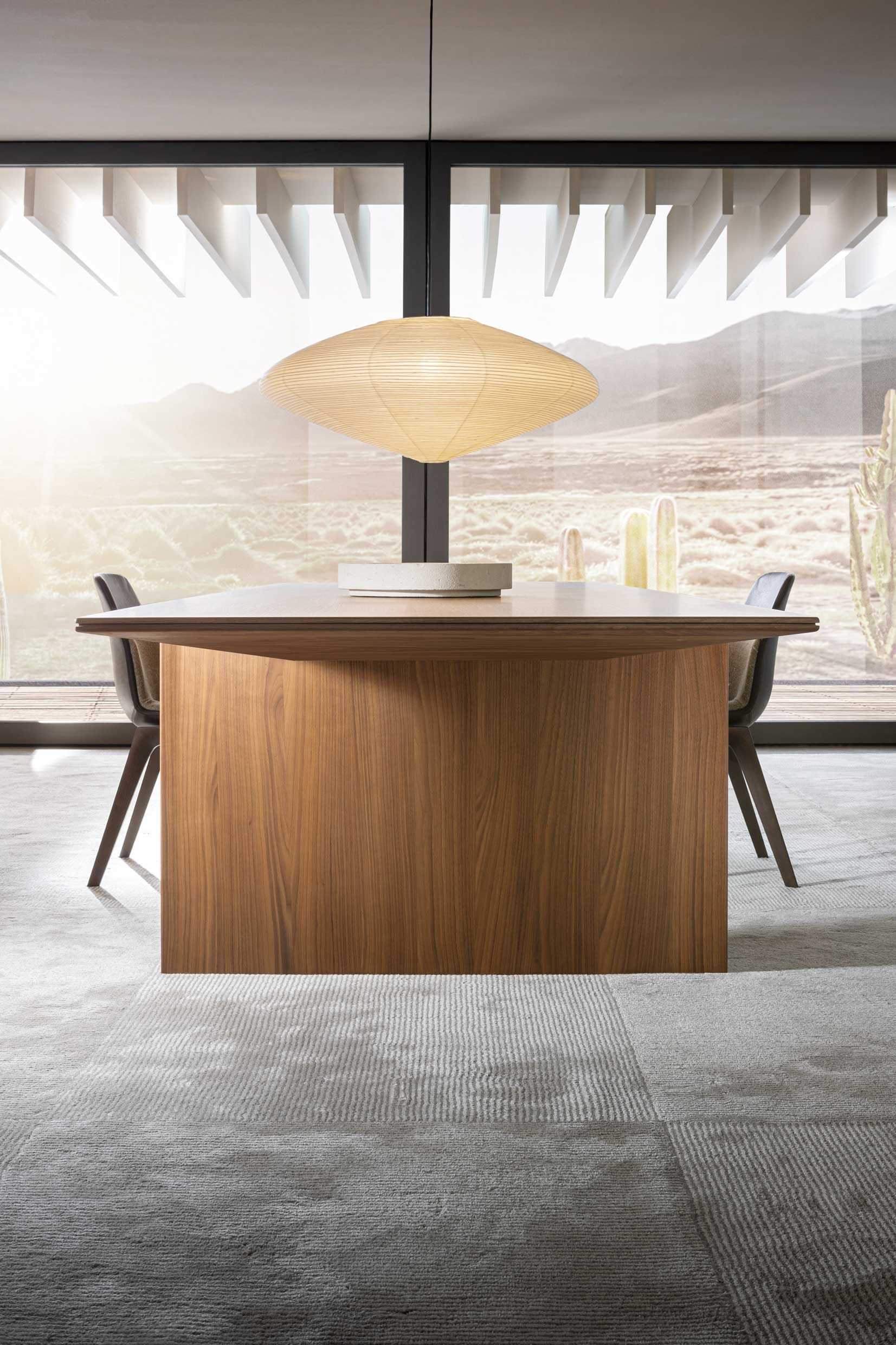 AVA Rectangular wooden table By Molteni & C. | design Foster + Partners