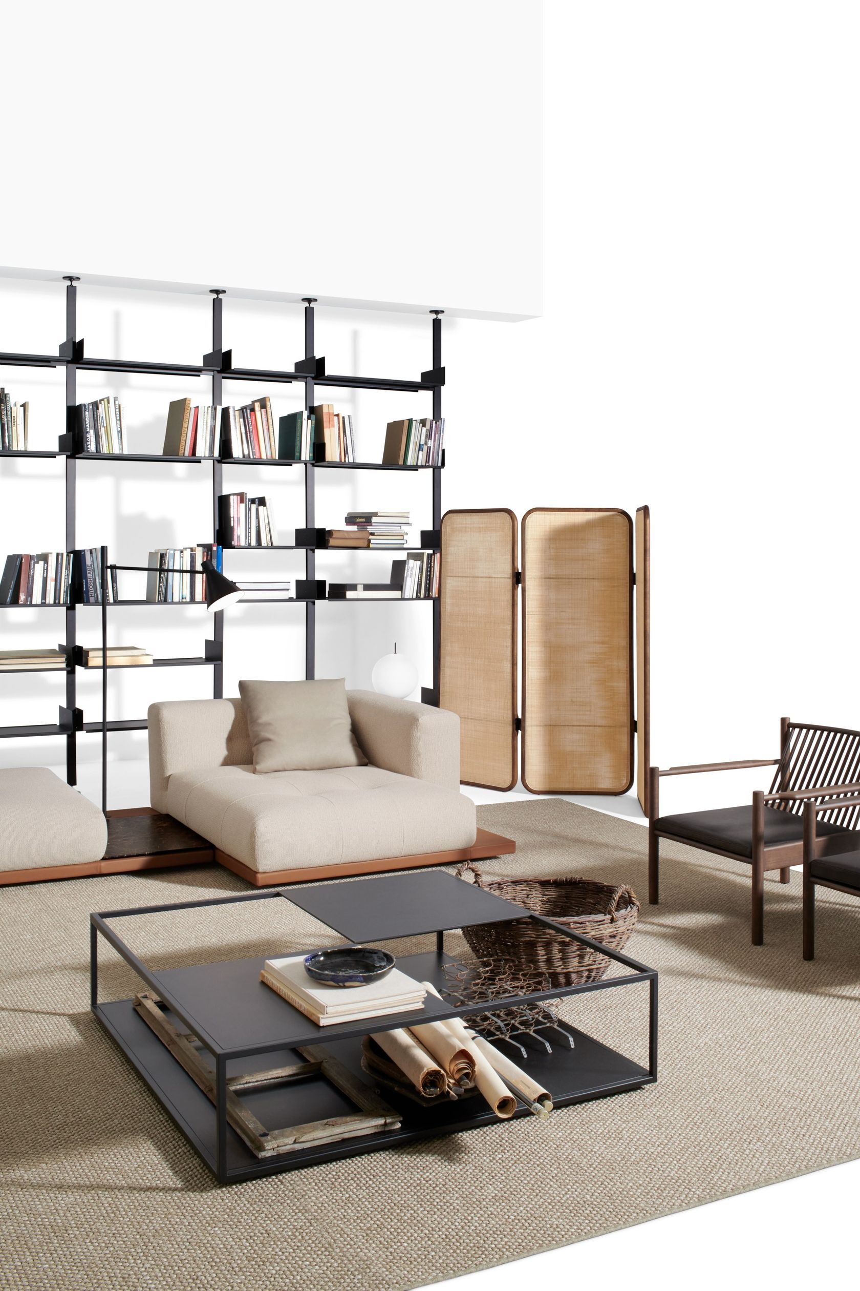 AVA Ash and Vienna straw screen By DE PADOVA | design David Lopez Quincoces