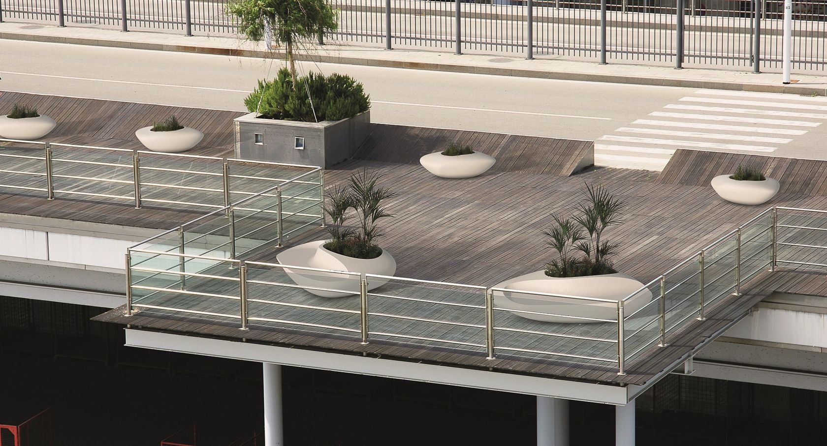 AVEO Hypergranite Bench with Integrated Planter By LAB23 | design ...