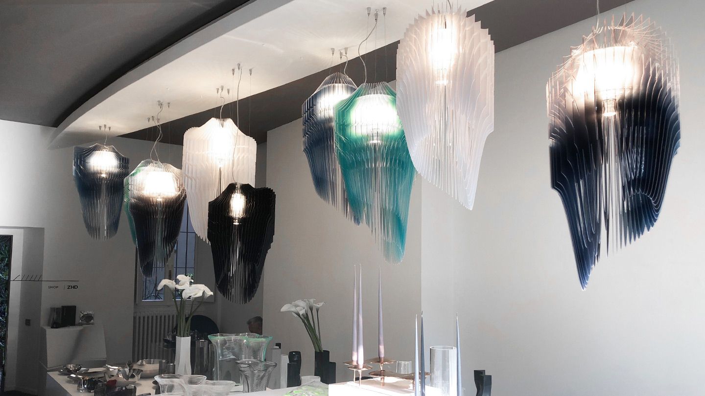 AVIA EDITION luminária pendente By Slamp design Zaha Hadid Design