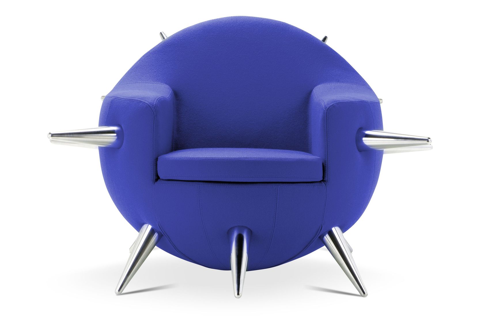 BOMB Fabric armchair with armrests By Adrenalina | design Simone Micheli