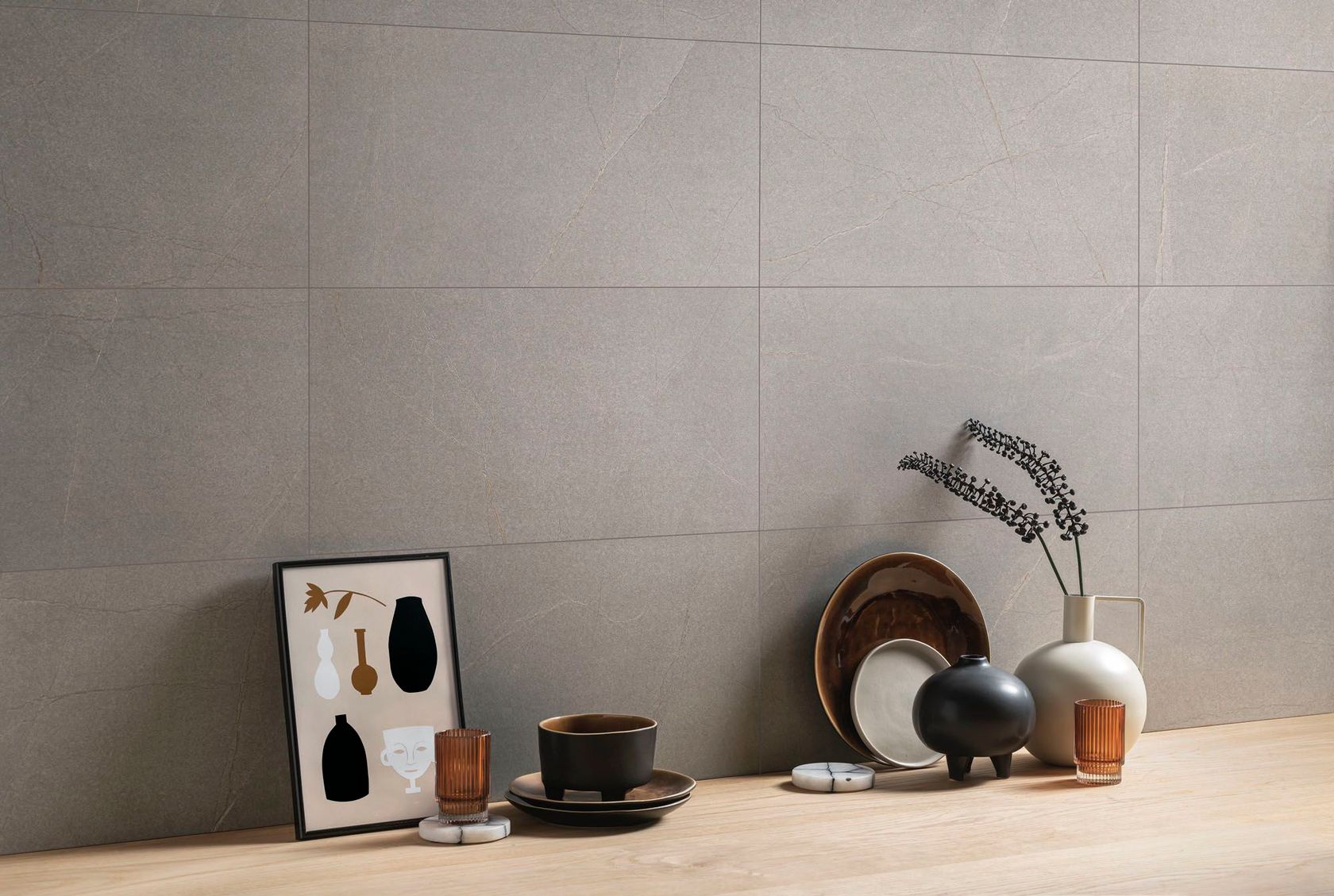 MAGMA Porcelain stoneware wall/floor tiles with stone effect By Aleluia Cerâmicas