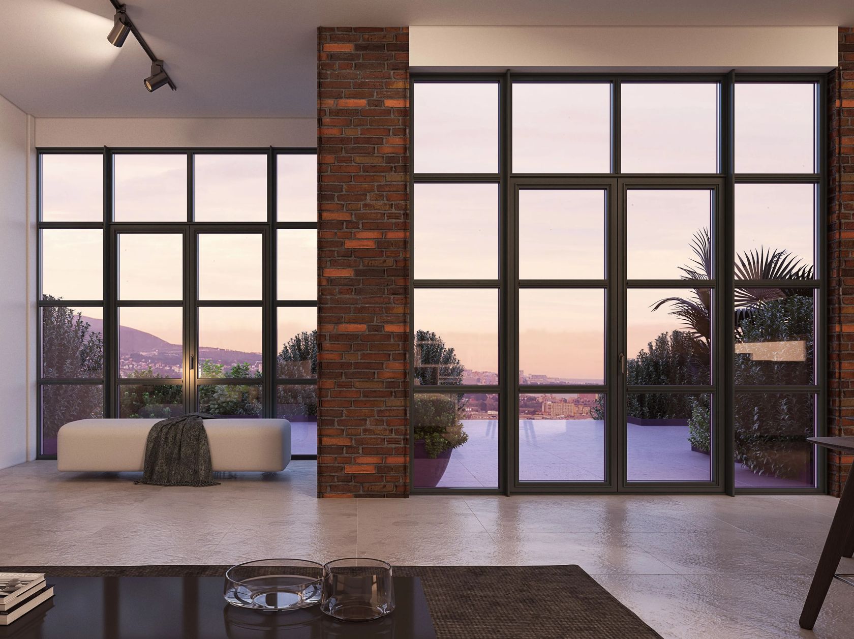Aluminium windows | Hinged and sliding, with blind | Archiproducts