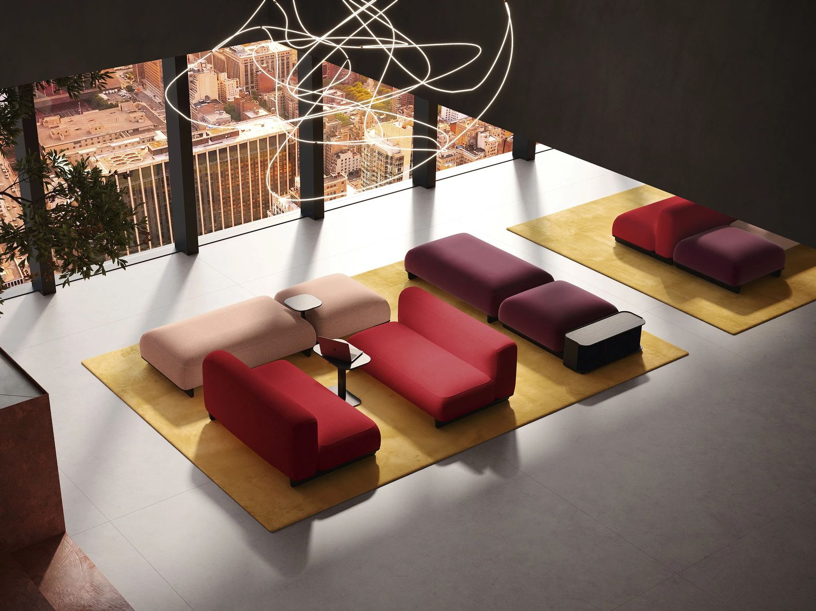 RALIK Fabric small sofa By Arper | design Ichiro Iwasaki