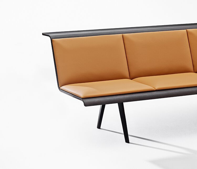 ZINTA WAITING Modular multi-layer wood bench By Arper | design Lievore ...