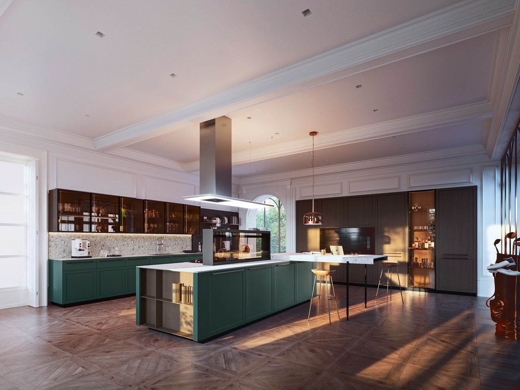 AK_PROJECT_07 Fitted kitchen with island By Arrital