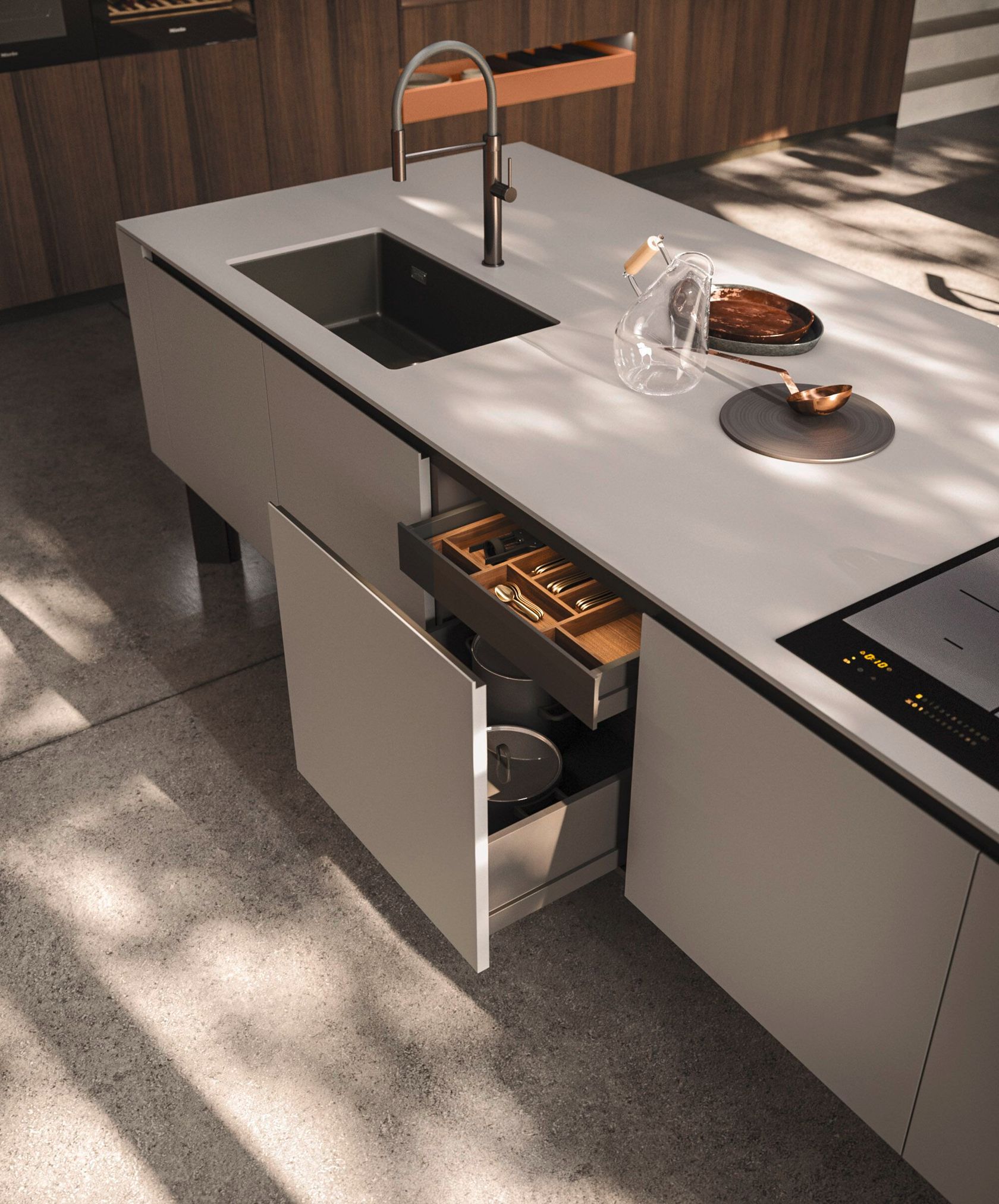 AK_PROJECT_04 Fitted kitchen with island By Arrital