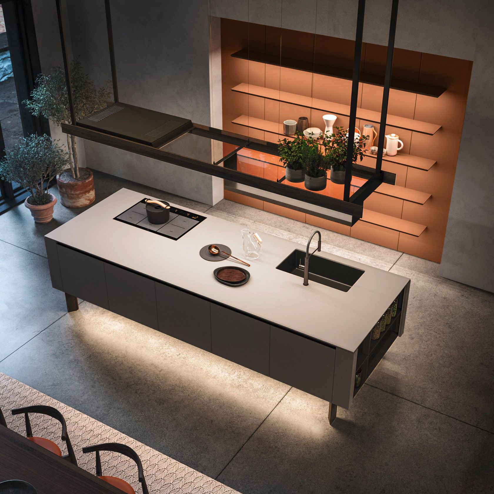 AK_PROJECT_04 Fitted kitchen with island By Arrital