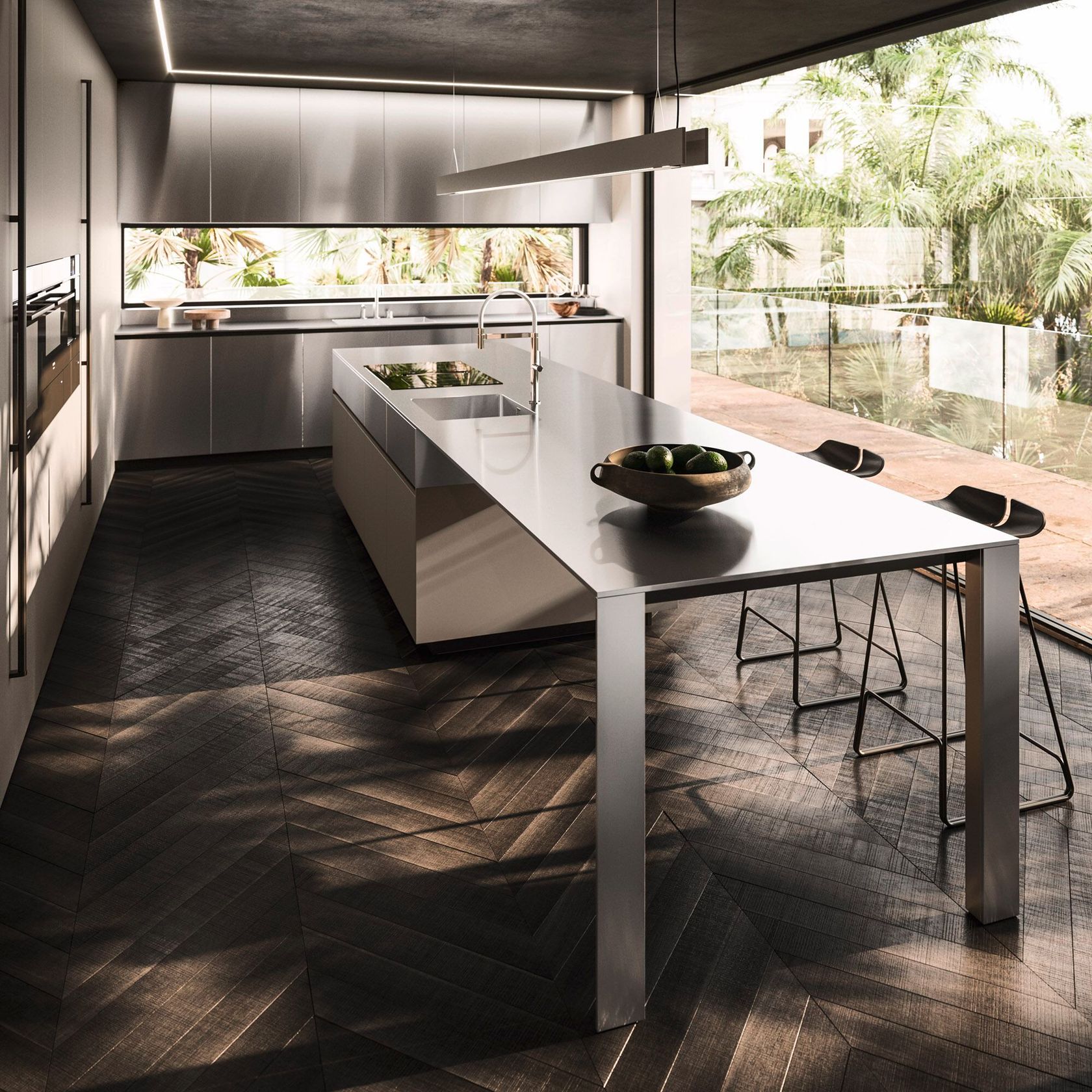 AK_PROJECT_07 Fitted kitchen with island By Arrital