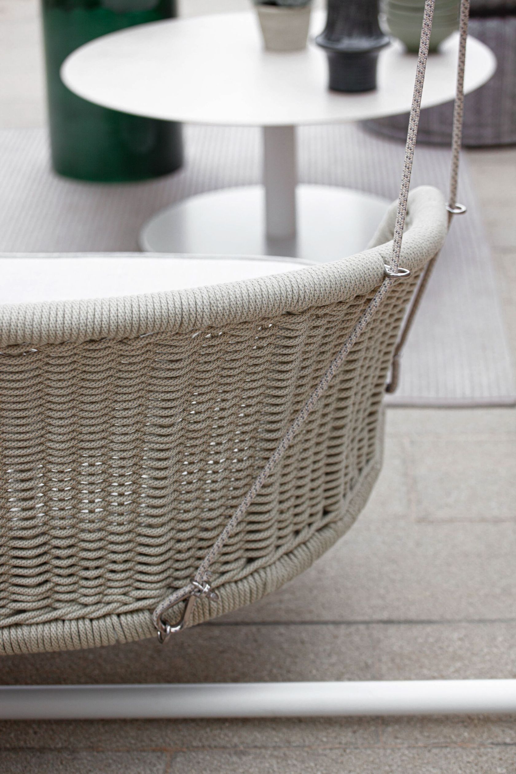 LUDO .L4 2 Seater teflon garden hanging chair By Atmosphera