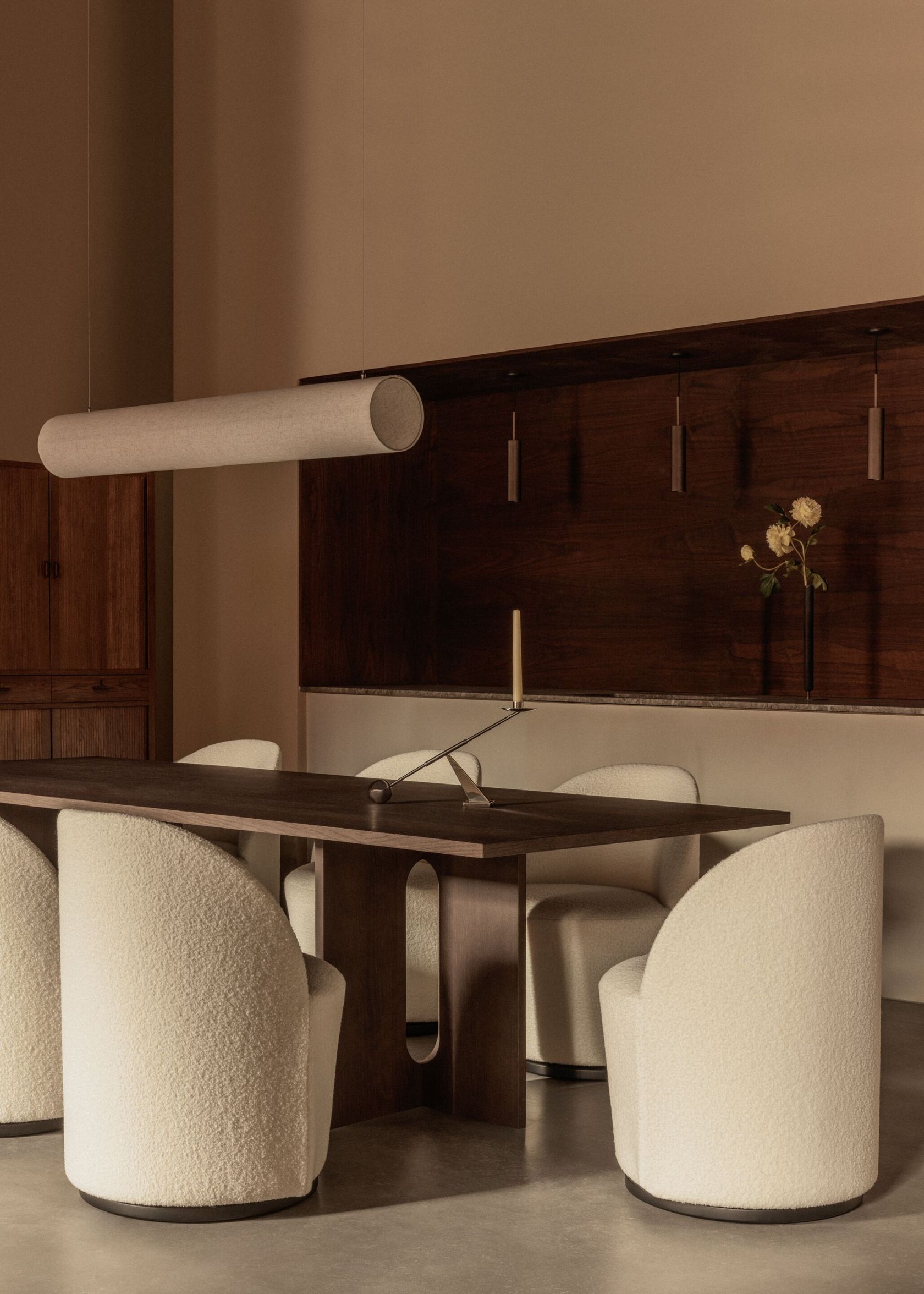 ANDROGYNE Rectangular wooden dining table By Audo Copenhagen